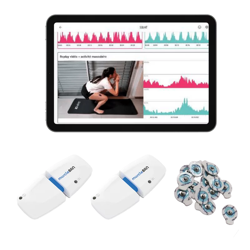 Biofeedback EMG Bluetooth pour le sport et la santé | Mescan